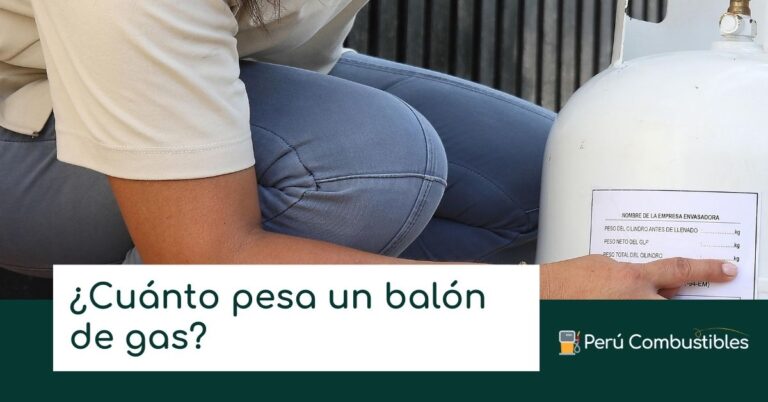 ¿Cuánto pesa un balón de gas en el Perú? 5, 15, 45 y 10 Kg